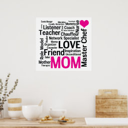 Master Chef Mom - Multitasking Do-it-All Mother Poster | Zazzle