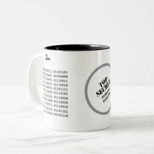 Master Computer Programmer Binary Code AH2009 Two-Tone Coffee Mug | Zazzle