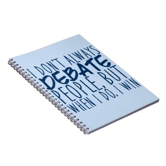 Master Debater Funny Speech and Debate Team Notebook | Zazzle