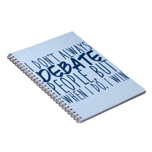 Master Debater Funny Speech and Debate Team Notebook | Zazzle