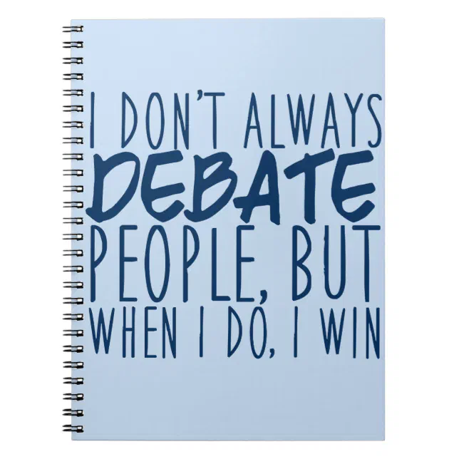 Master Debater Funny Speech and Debate Team Notebook | Zazzle