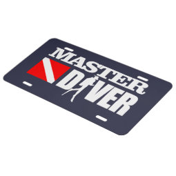 Master Diver (DF) License Plate | Zazzle