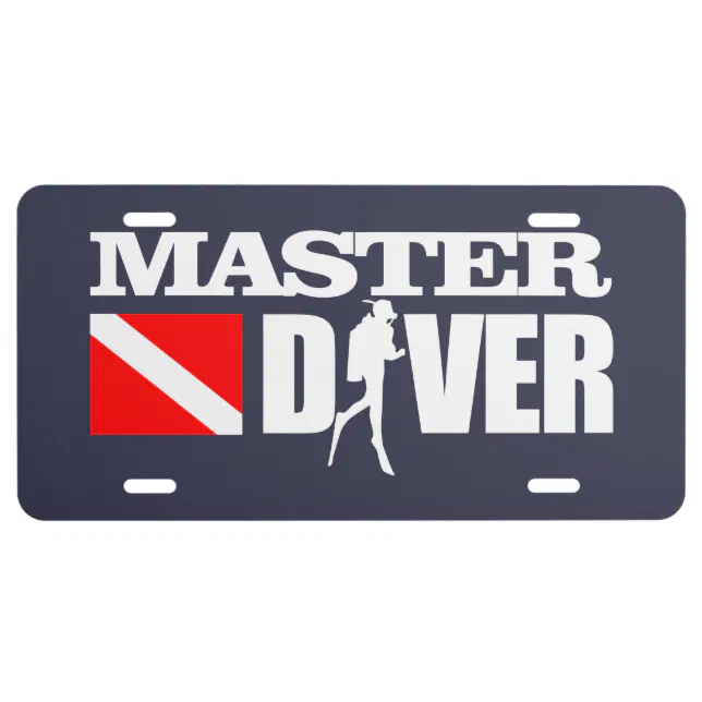 Master Diver (DF) License Plate | Zazzle