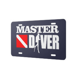 Master Diver (DF) License Plate | Zazzle