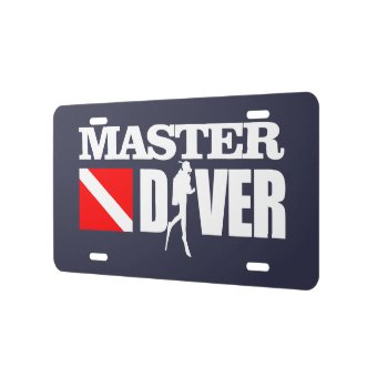 Master Diver (DF) License Plate | Zazzle