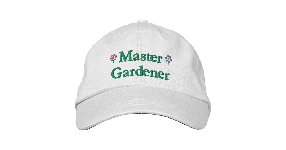 Master Gardener Embroidered Baseball Cap | Zazzle