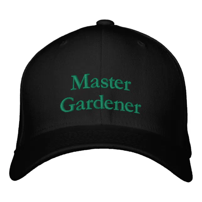 Master Gardener Embroidered Baseball Hat | Zazzle