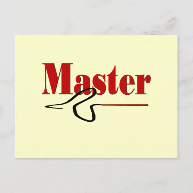 Master Gift Postcard | Zazzle