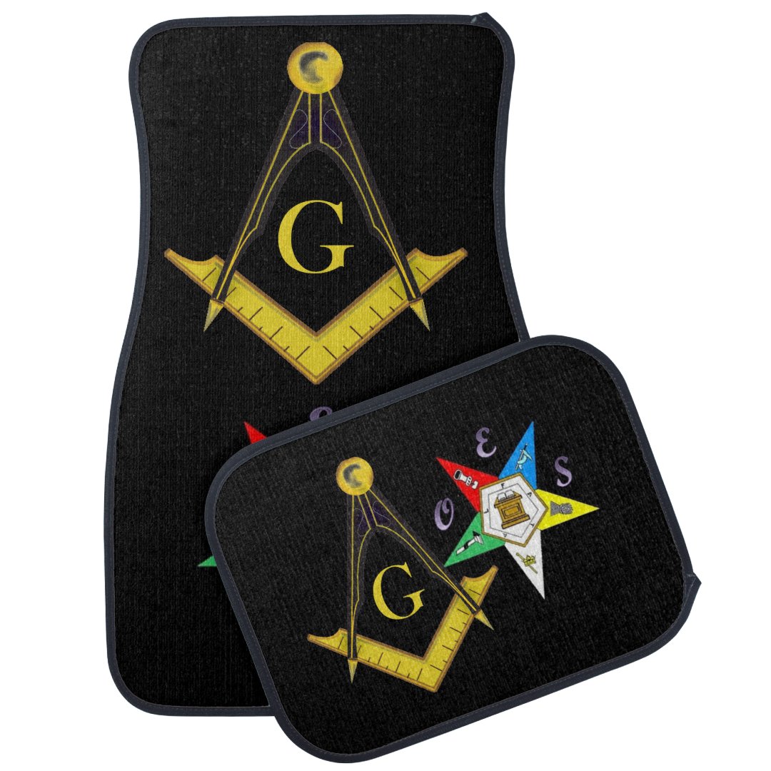 Master Mason And Eastern Star Car Floor Mat | Zazzle
