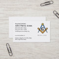 Master Mason Business Card | Zazzle