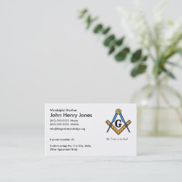 Master Mason Business Card | Zazzle