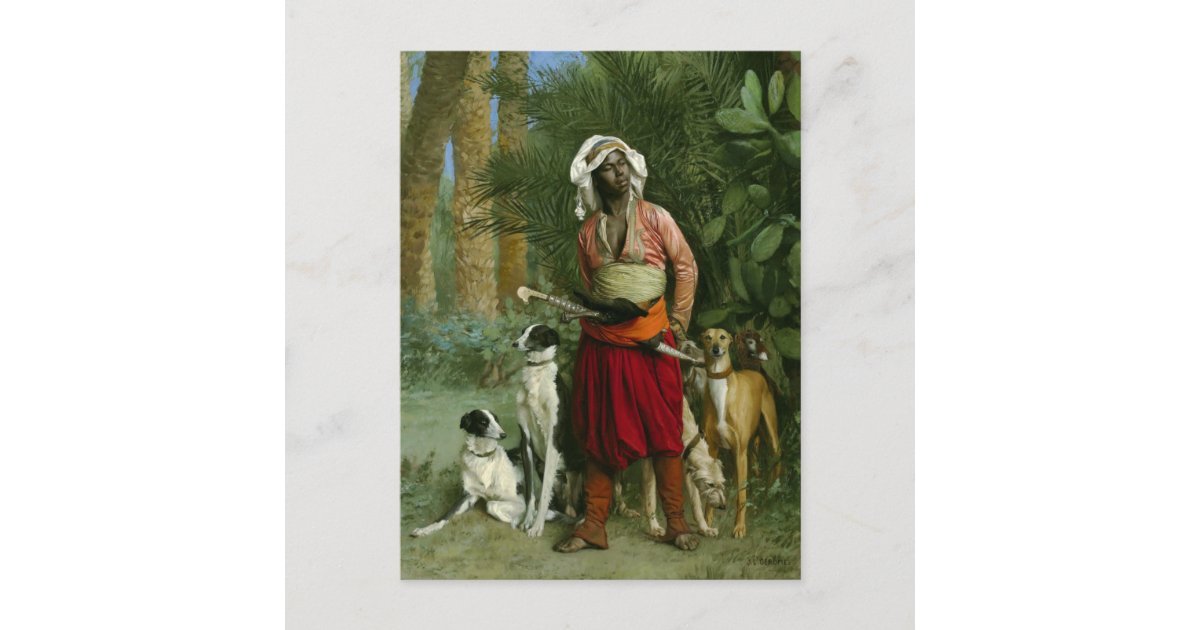 Master of Hounds by Gerome Postcard | Zazzle