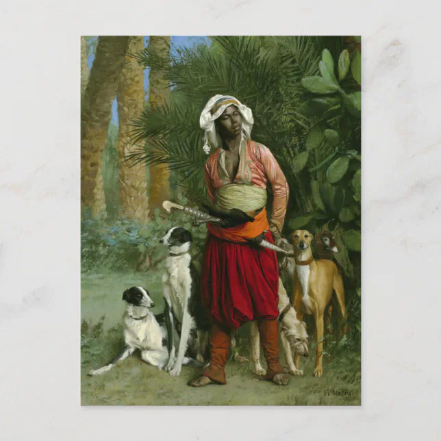 Master of Hounds by Gerome Postcard | Zazzle