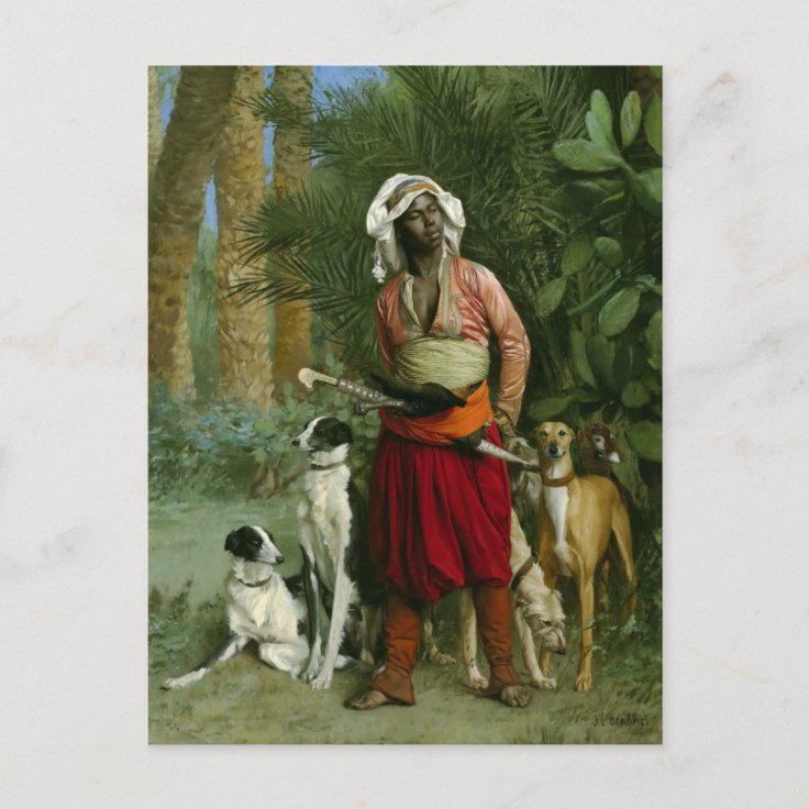 Master of Hounds by Gerome Postcard | Zazzle