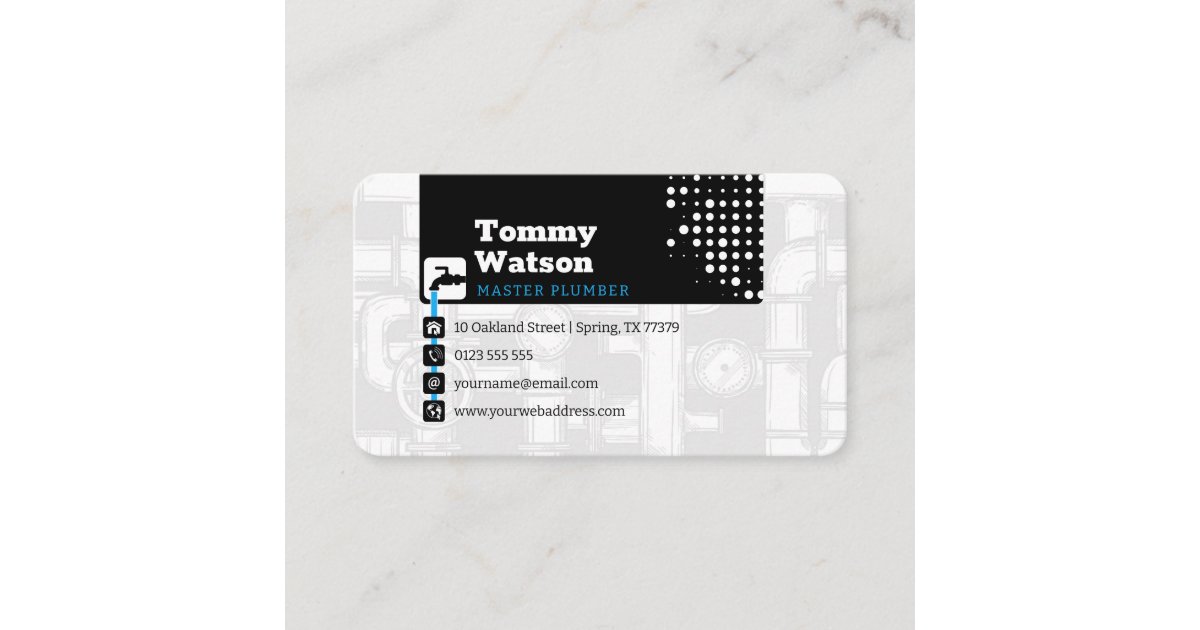 Master plumber | Handy Man Business Card | Zazzle