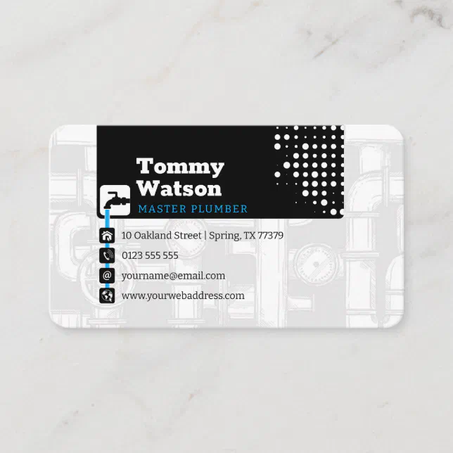 Master plumber | Handy Man Business Card | Zazzle