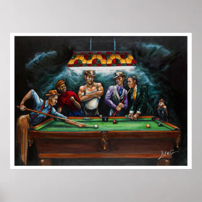 Master Pool Hall Poster | Zazzle