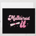 Mastered It Masters Degree Graduate MBA Graduation Letterhead | Zazzle