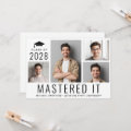 Mastered It Photo Masters Degree Graduation Party Invitation | Zazzle