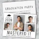 Mastered It Photo Masters Degree Graduation Party Invitation | Zazzle