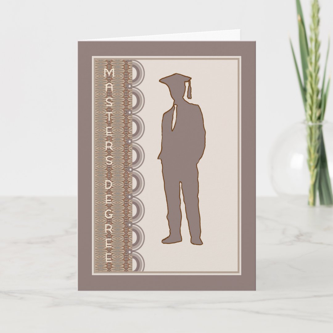 Masters Degree Card for Son, or Anyone | Zazzle