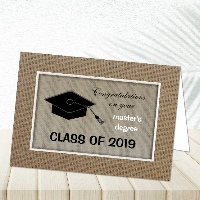 Masters Degree Graduation Card | Zazzle