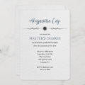Masters Degree Graduation Invitation | Zazzle