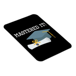 Masters Degree Graduation MBA MSW Grad Gift Magnet | Zazzle