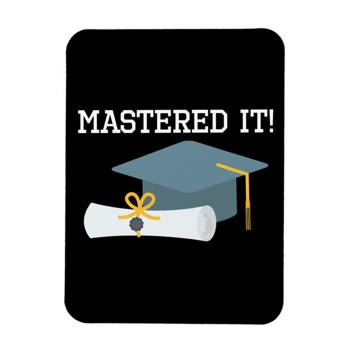 Masters Degree Graduation MBA MSW Grad Gift Magnet | Zazzle.com