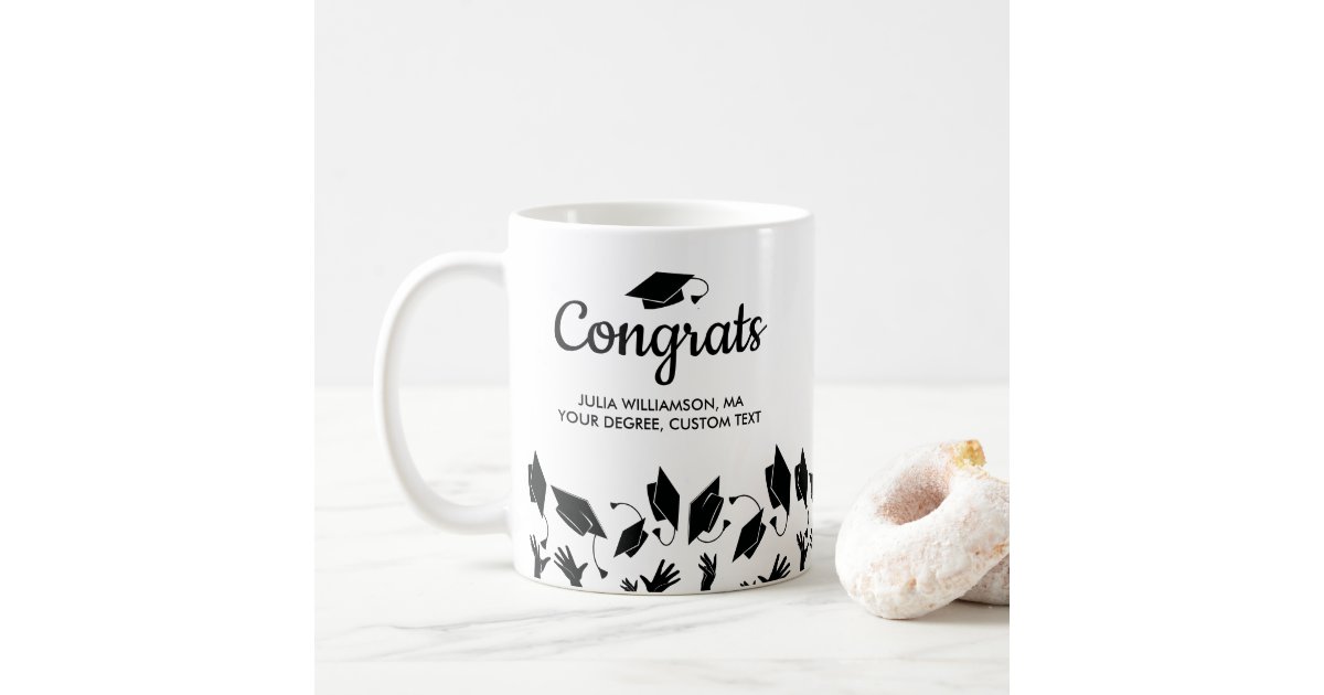 Masters Degree MA MS Graduation Gift Congrats Grad Coffee Mug | Zazzle.com