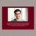 Masters Degree Photo Burgundy Graduation Announcement | Zazzle