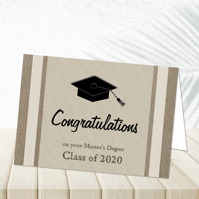Masters Graduation Card | Zazzle