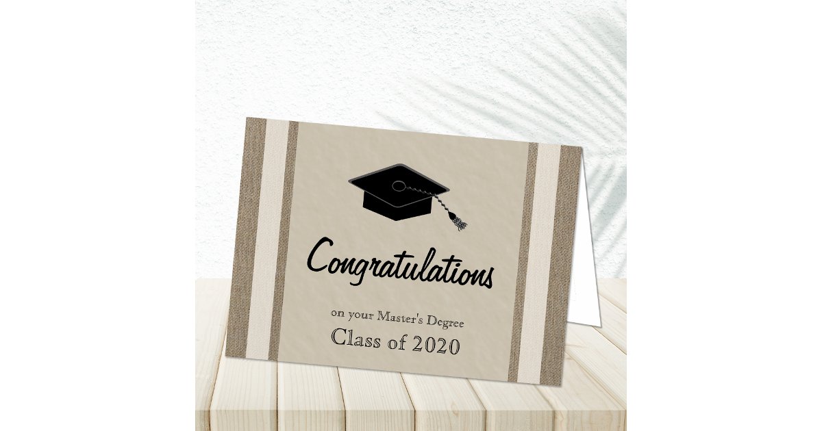 Masters Graduation Card | Zazzle