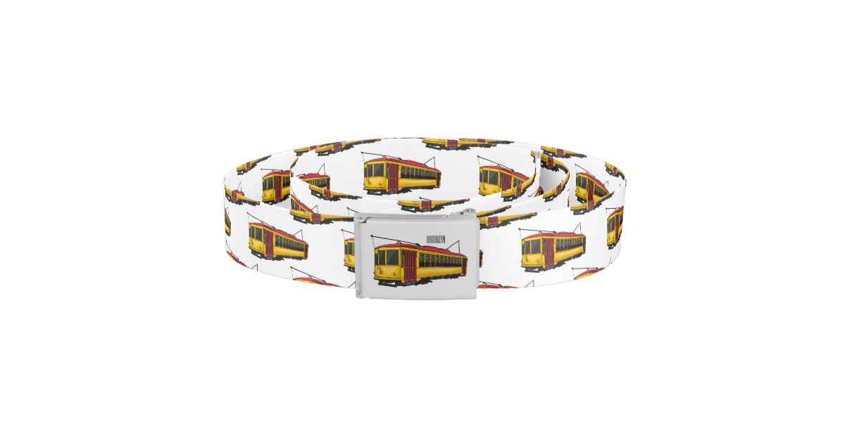 Mata trolley cartoon illustration belt | Zazzle