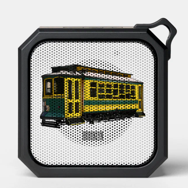 Mata trolley cartoon illustration bluetooth speaker | Zazzle