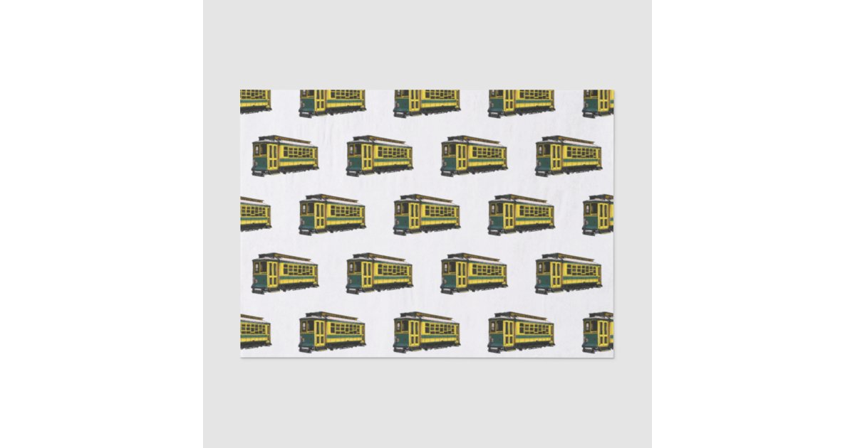 Mata trolley cartoon illustration tissue paper | Zazzle