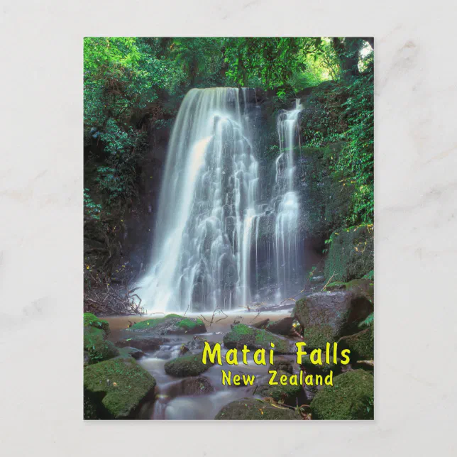 Matai Falls Postcard | Zazzle