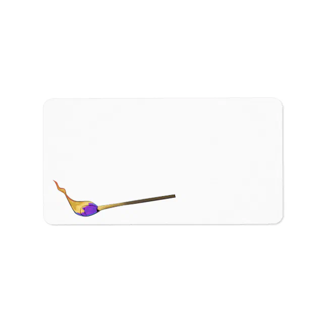 Match Stick Label | Zazzle