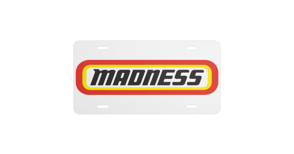 Matchbox? Madness! License Plate | Zazzle