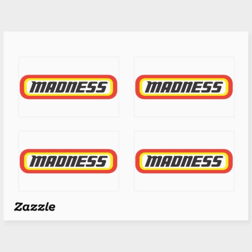 Matchbox? Madness! Rectangular Sticker | Zazzle