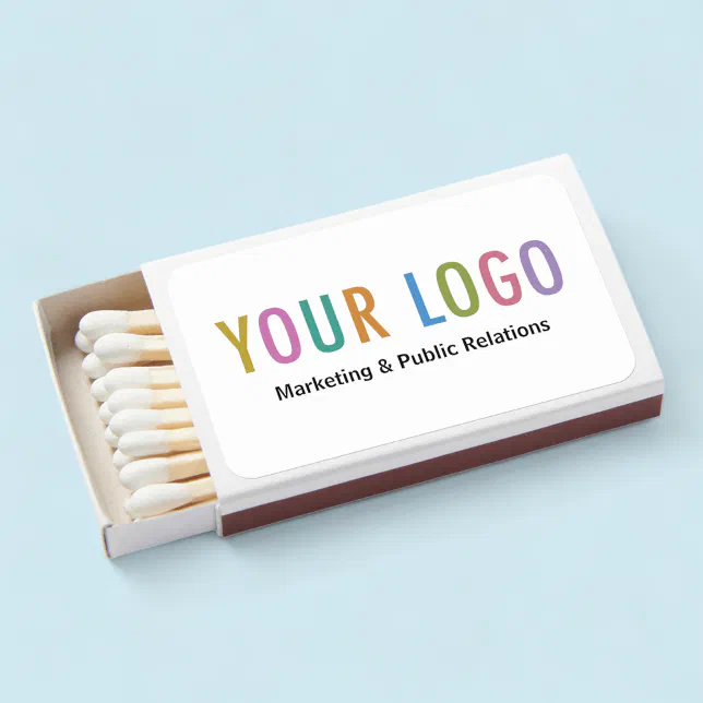 Matches with Company Logo Personalized Matchboxes | Zazzle