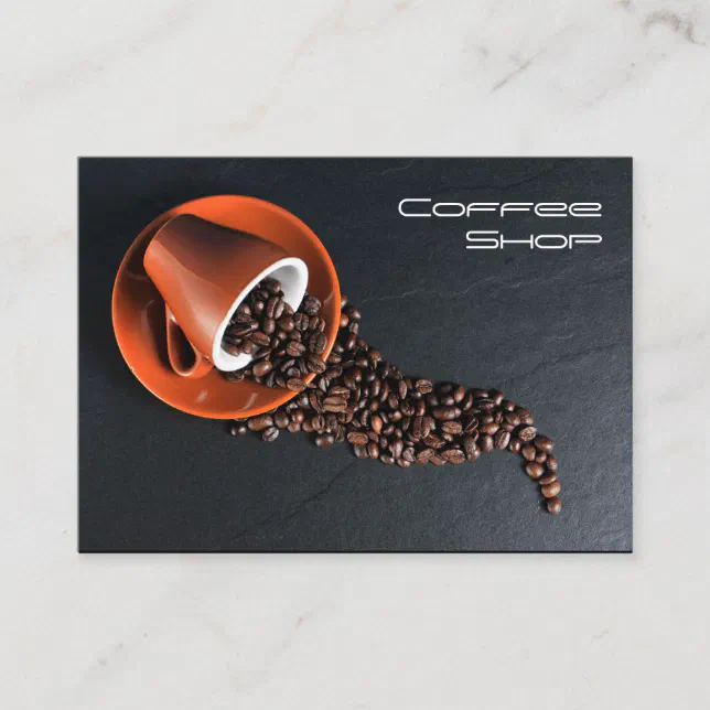 Matching Coffee Shop Loyalty Stamp Card | Zazzle