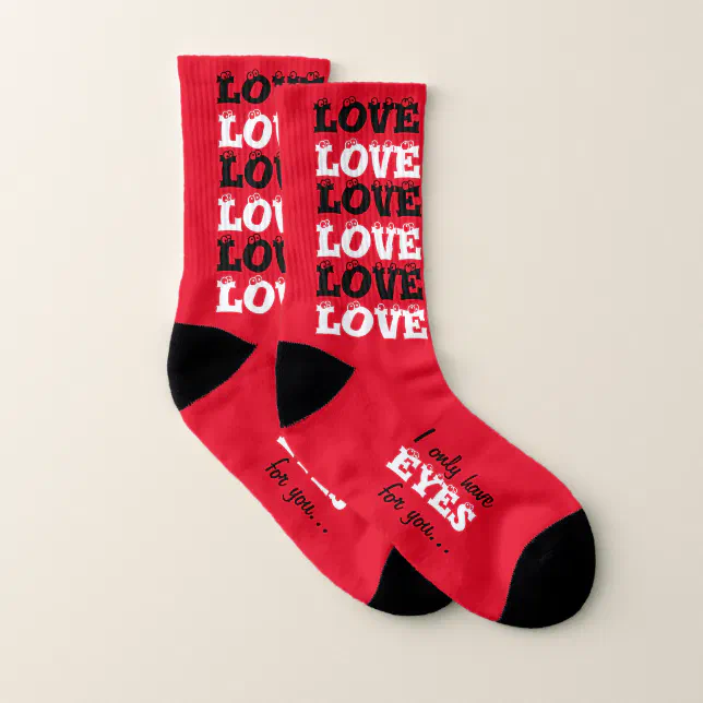Matching Socks Couples - Valentines Day Socks | Zazzle