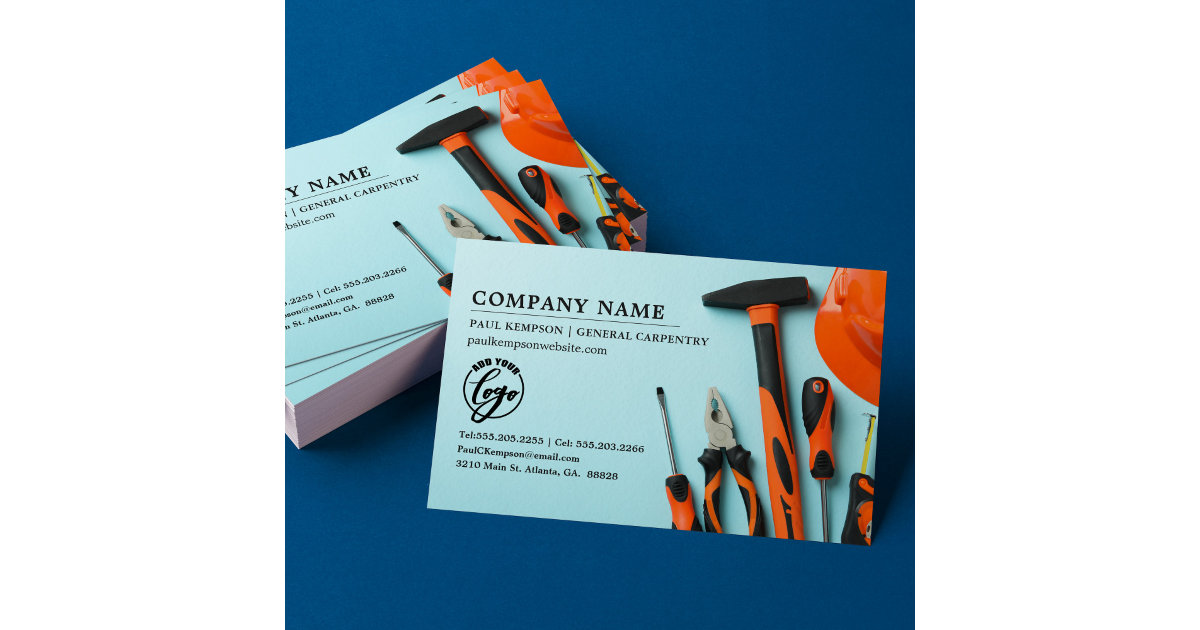 Matching Toolset | Handyman Construction Themed Business Card | Zazzle