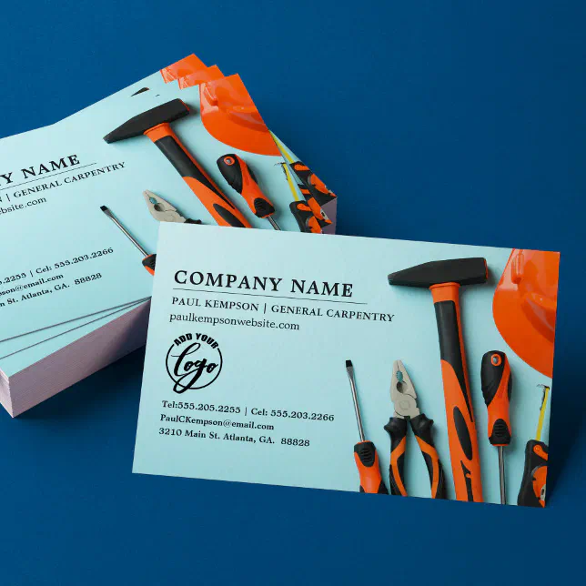 Matching Toolset | Handyman Construction Themed Business Card | Zazzle