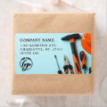 Matching Toolset | Handyman Construction Themed La Label | Zazzle