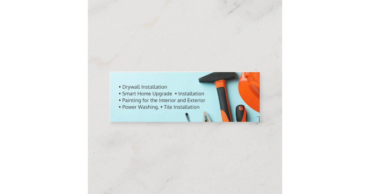 Matching Toolset | Handyman + Services Calling Card | Zazzle