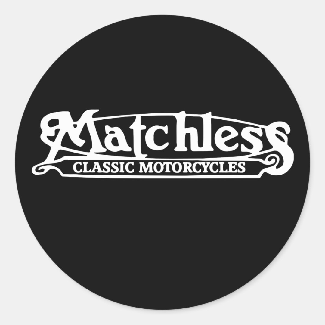 Matchless Bike Motorcycle T-Shirts Classic Round Sticker | Zazzle