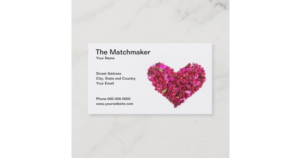 Matchmaker Business Card | Zazzle