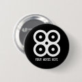 MATE MASIE | symbol of wisdom, knowledge prudence Button | Zazzle
